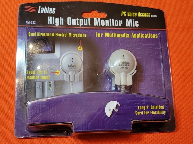 Labtec AM-232 Condenser Cable Microphone for sale online | eBay