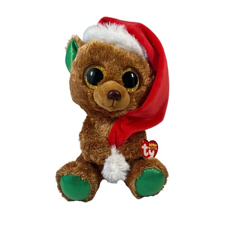 Ty Beanie Boos Nicholas The Christmas Bear 9" Medium 2018 Santa Claus ...