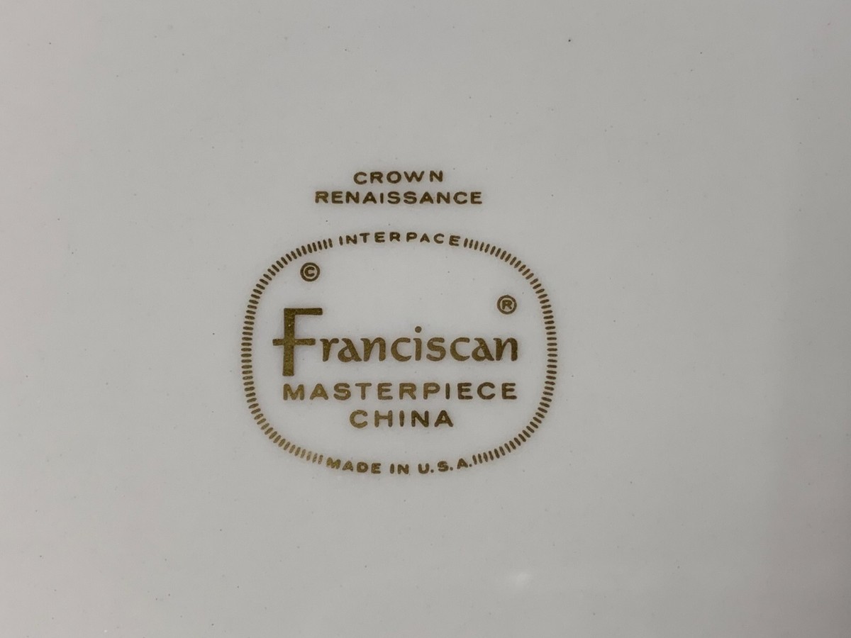 Renaissance China Backstamp Round Vide Poche With White Rabbit | Totem