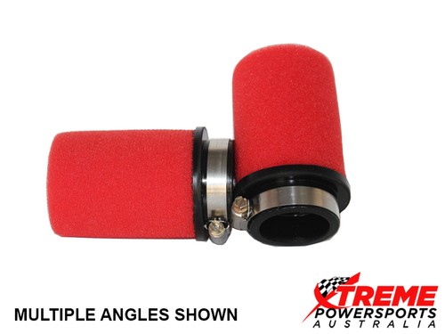 48mm Uni Pod Filter Red Straight Foam MX Motorcycle Pit Bike Go-Kart ...