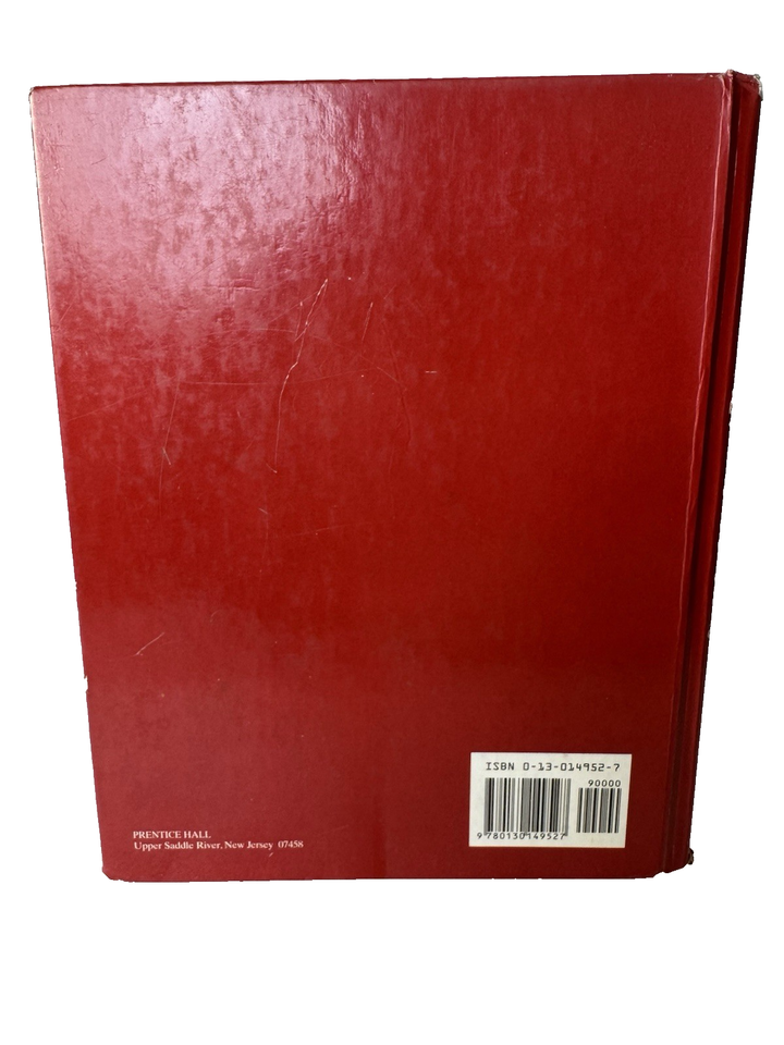 Organic Chemistry – Paula Yurkanis Bruice Hardcover 1995 Prentice Hall ...