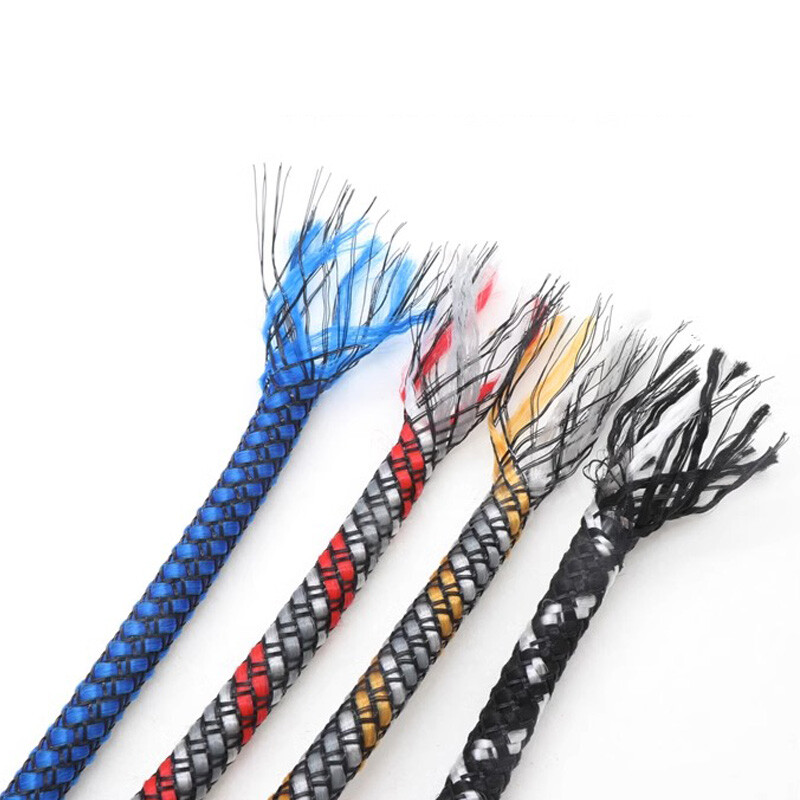 4MM Wide Color Braided Expandable Sleeving PP Cotton Yarn+PET Cable ...