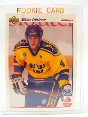 1991 - 92 Upper Deck # 26 Niklas Lidstrom Rookie Hockey Card | eBay