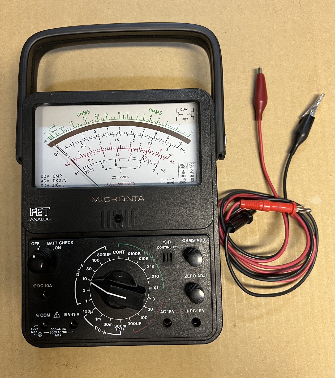 Micronta 22 220a FET Analog Multitester Multimeter for sale online | eBay
