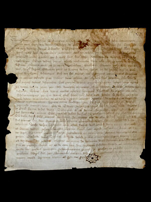 MEDIEVAL VELLUM CONTRACT 1334 | eBay