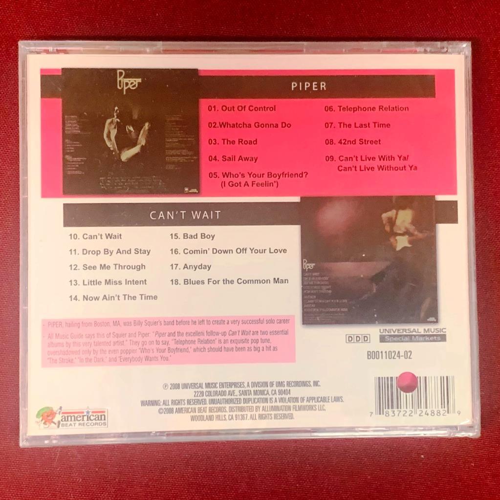 Piper/Can't Wait * by Piper (CD, Apr-2008, American Beat Records) for ...