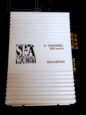 sea amp 400 Sea Worthy 4 Channel 200 Watts Marine Amplifier | eBay