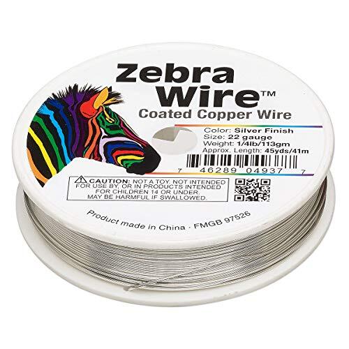 Round Silver Color Copper 22 Gauge APX 45 Yards 1/4-pound Spool ...