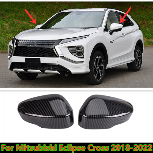 Carbon Fiber Side Mirrors Rearview Cover For Mitsubishi Eclipse Cross ...