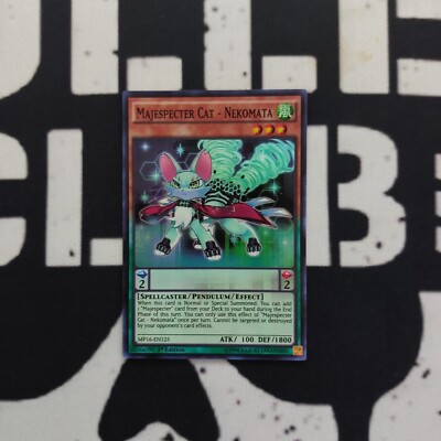 YuGiOh TCG Majespecter Cat - Nekomata MP16-EN125 Super Rare 1st Edition ...