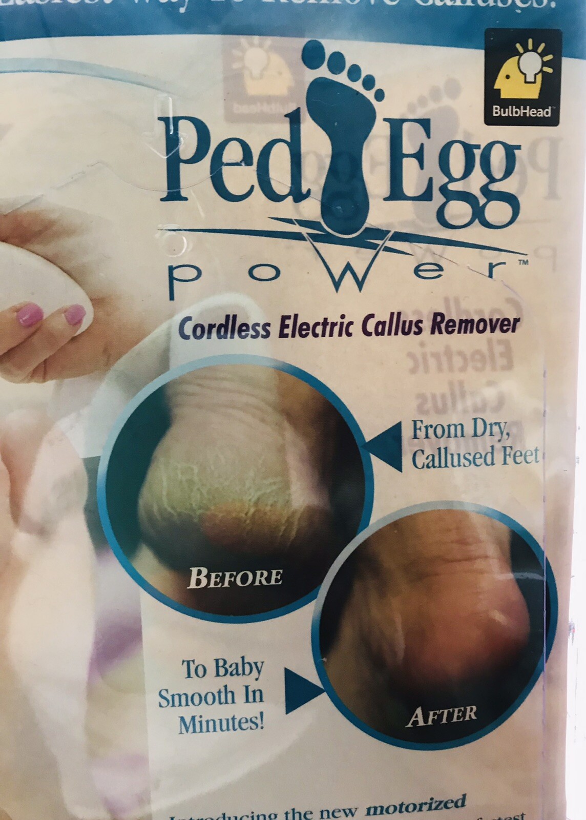Ped Egg Power Cordless Electric Callus Remover for sale online | eBay