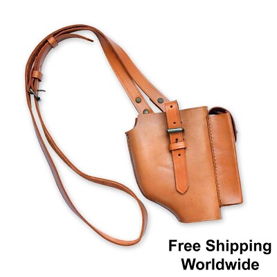 WW2 German Luftwaffe C96 Half Leather Harness/Holster - Repro | eBay