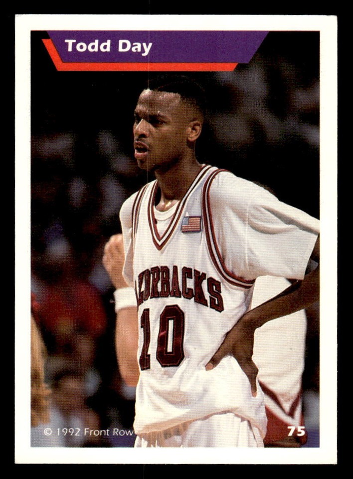 Todd Day 1992 Front Row Dream Picks #75 Arkansas Razorbacks | eBay
