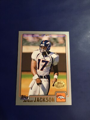 2001 Topps Gold Collection # 180 JARIOUS JACKSON Denver Broncos Notre ...