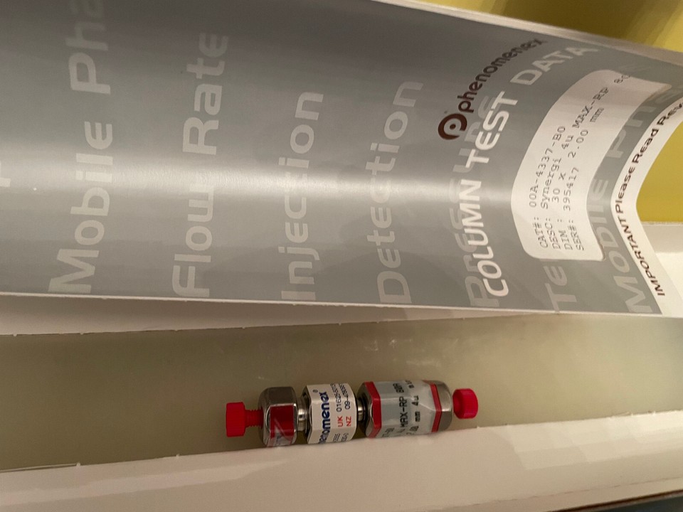 HPLC column Phenomenex Synergi Max-RP 4 um 80A 30x2 mm 00A-4337-B0 | eBay