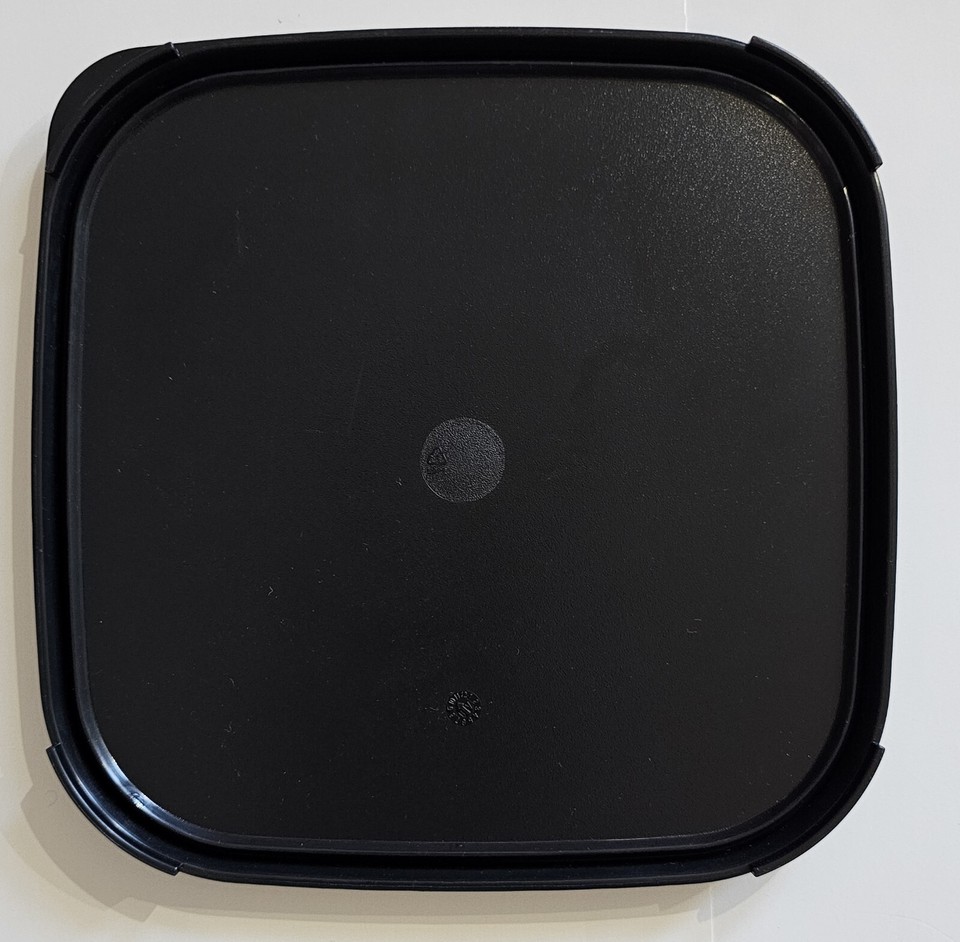 new TUPPERWARE genuine REPLACEMENT modular mates LID 7" square BLACK ...