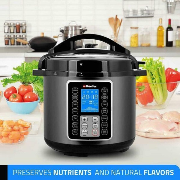 Müller UltraPot 6Q 1000W Electric Pressure Cooker - Black for sale ...