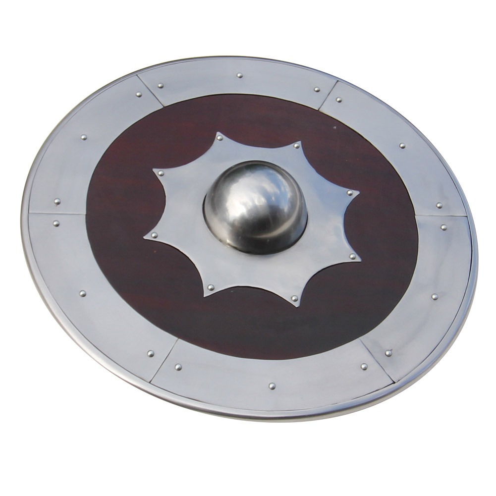 Hand Forged Armored Norse Land Scandinavian Round 16 Gauge Shield ...