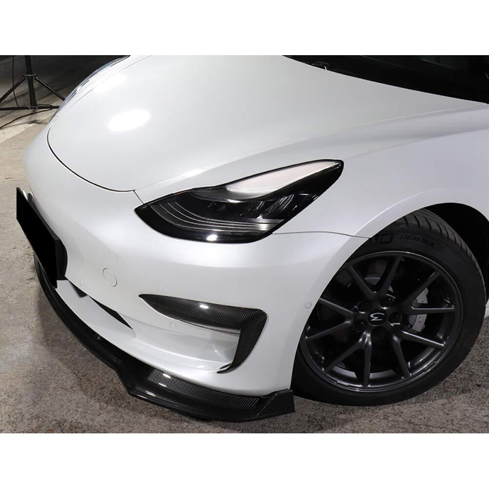 NINTE Front Lip for 2016-2022 Tesla Model 3 ABS Painted Carbon Fiber ...