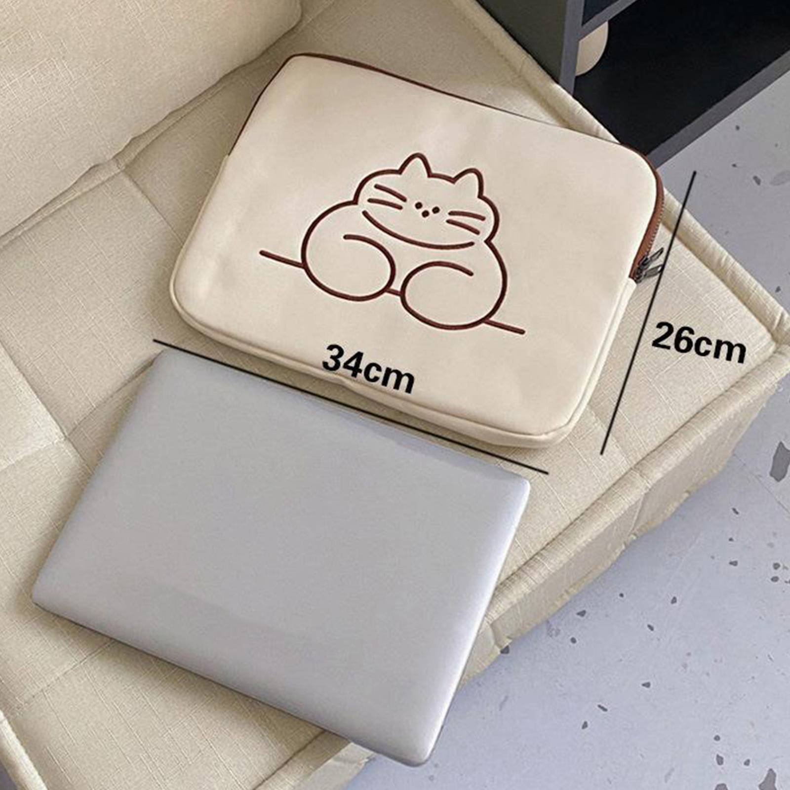 11/13 Inch Tablet Pouch Zipper Closure Storage Tablet Computer Cover ...