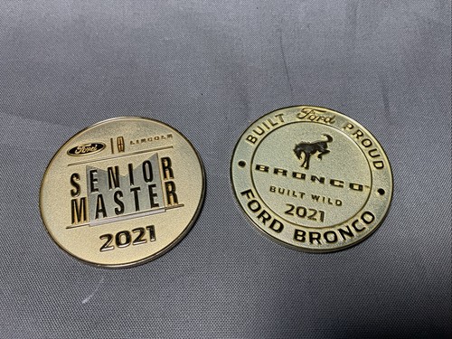 2021 Ford Bronco Built Wild Senior Master Technician Coins Set Of 2 ...