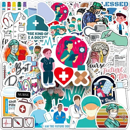 50 PCS Doctor Stickers for Boys,Girls,Kids,Children,Teens,Adults Decals ...
