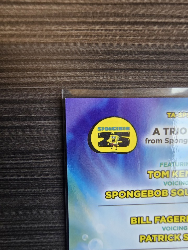 2025 Topps Chrome Spongebob Spongebob/Patrick/Squidward Triple ...
