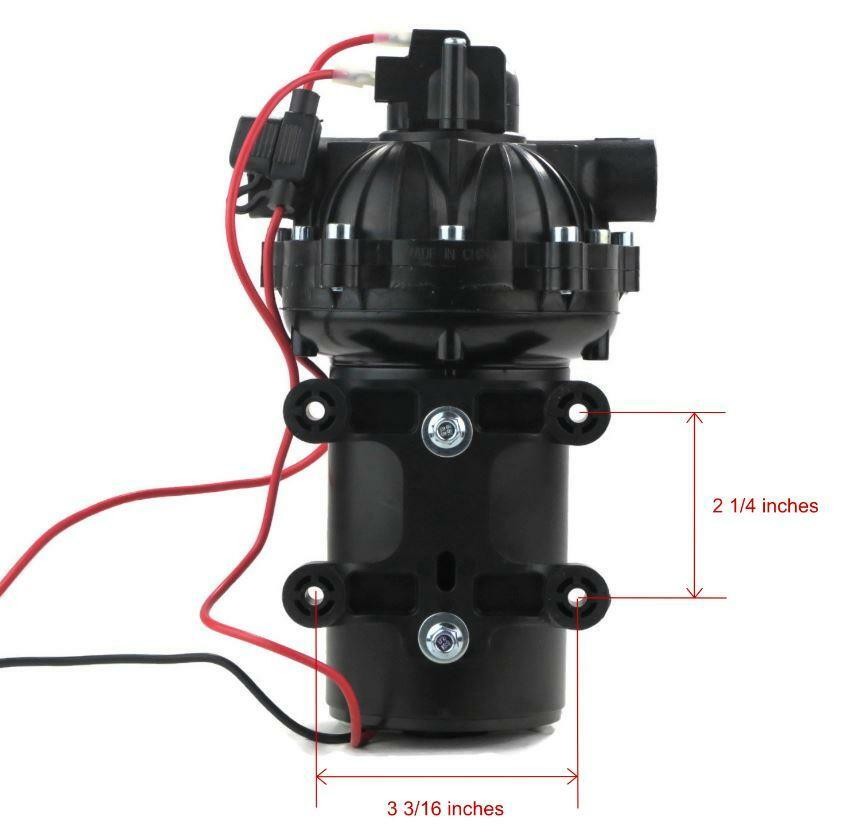 Everflo EF3000 3.0 GPM 12V Diaphragm Pump – 1/2" NPT for Sprayers ...