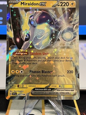 Miraidon ex 081/198 Scarlet & Violet Holo Ultra Rare Pokemon Card TCG ...