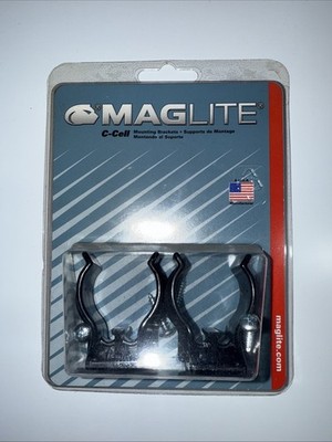 Maglite Black Universal Mounting Brackets for C-Cell Flashlight, 2 pk ...