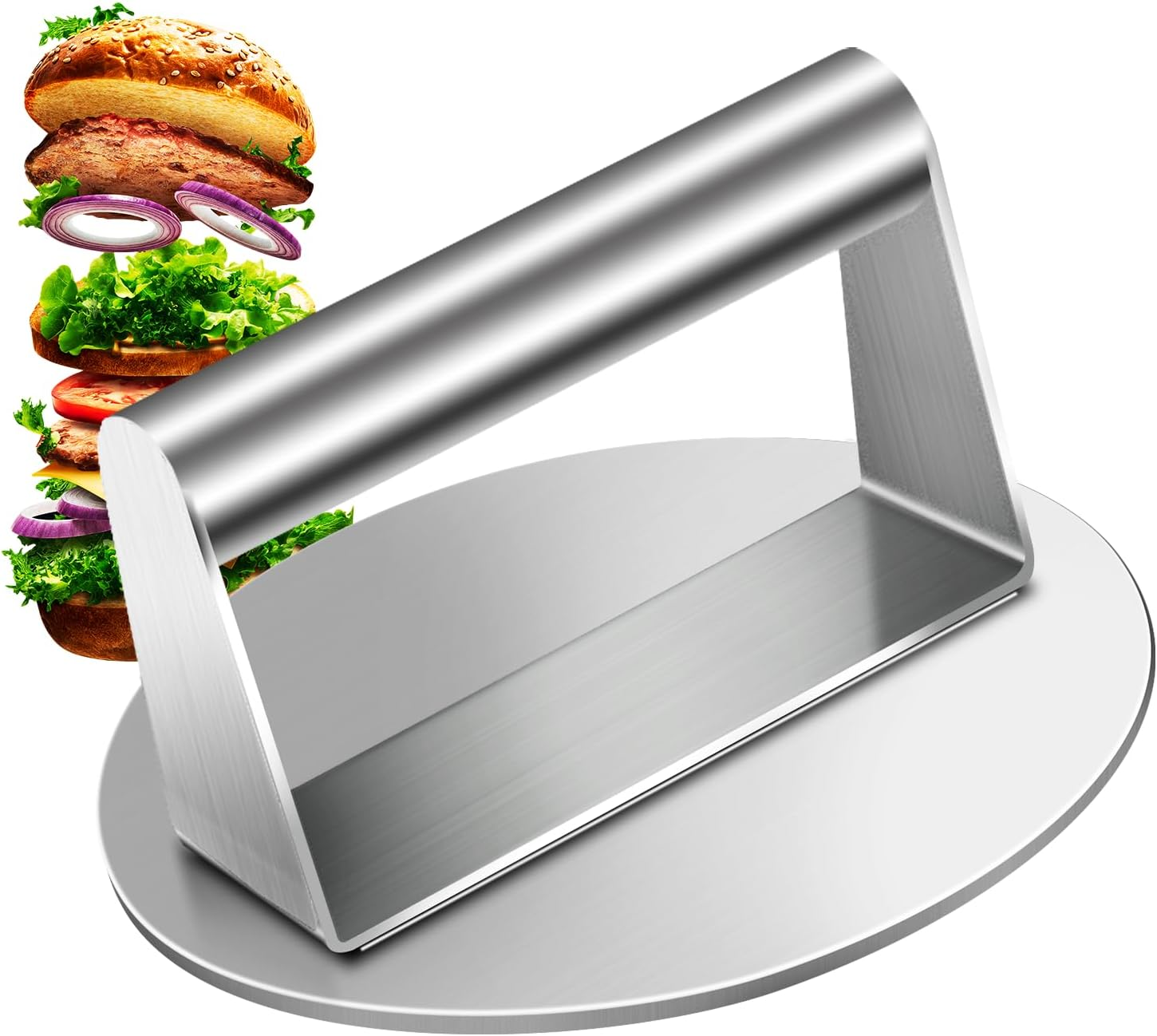 Smash Burger Press, 5.9 Inch round Hamburger Press, Upgrade Burger ...