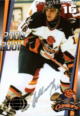 Steve Morency 2000-01 Sherbrooke Castors Autographed Edition | eBay