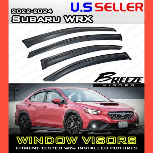 for 2022 → 2025 Subaru WRX / WINDOW VISORS DEFLECTOR SHADE VENT | eBay