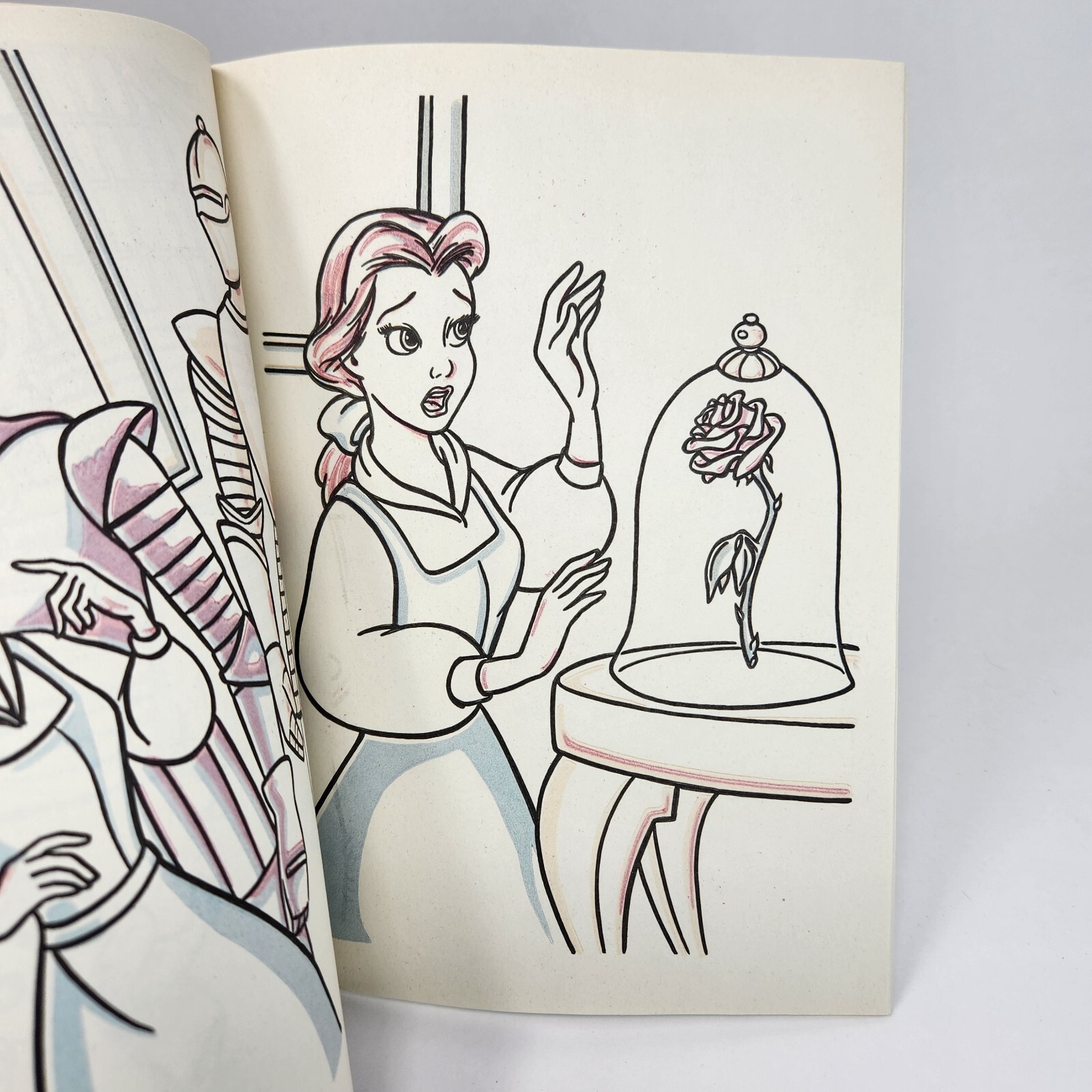 VINTAGE 1991 PAINT WITH WATER DISNEY BEAUTY AND THE BEAST GOLDEN ...