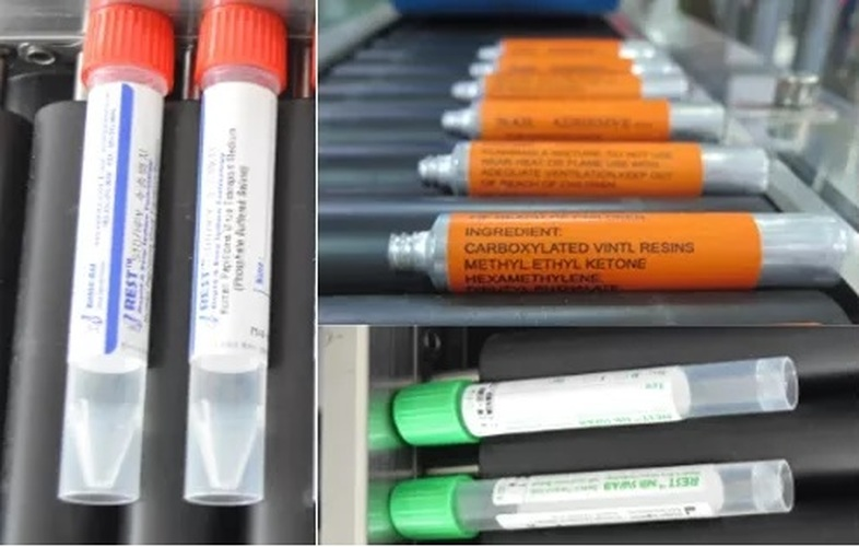 Automatic Test Tube Labeling Machine Preroll Syringe Bottle Label ...