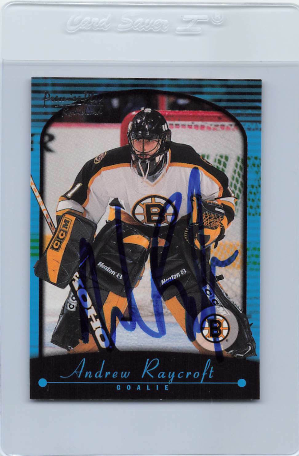 2000/01 Topps Premier Plus #115 Andrew Raycroft Bruins Signed Auto ...