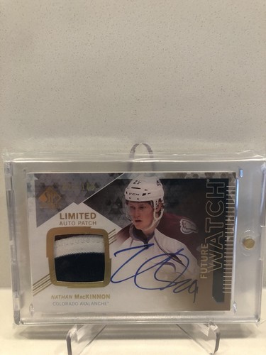 13-14 SP Authentic Future Watch Patch Auto Nathan MacKinnon 3 CLR /100 ...