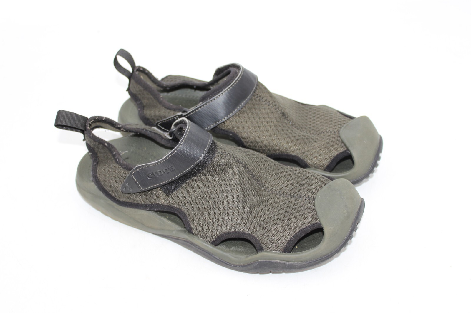 Crocs Swiftwater Mesh Wave Green Sandals Slip On Shoe… - Gem