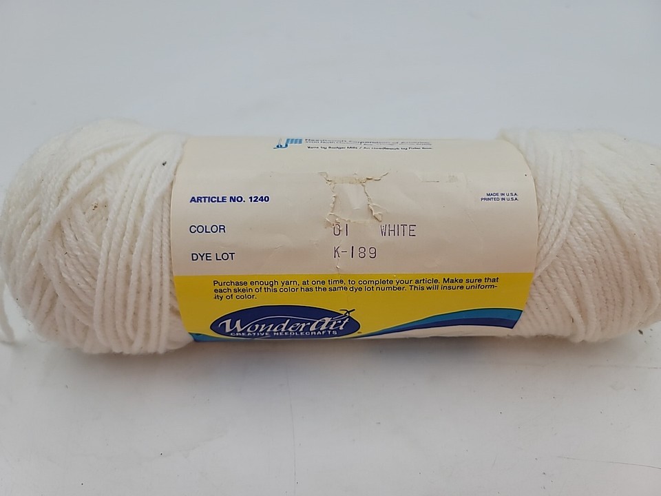 Wonder Art Wintuk Knitting Yarn DuPont Orlon Acrylic 4 ply 4 ounces ...