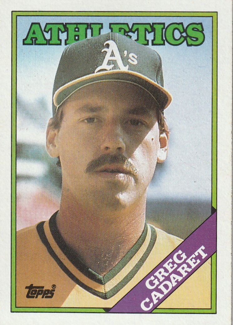 FREE SHIPPING-MINT-1988 Topps #328 Greg Cadaret A'S PLUS BONUS CARDS | eBay