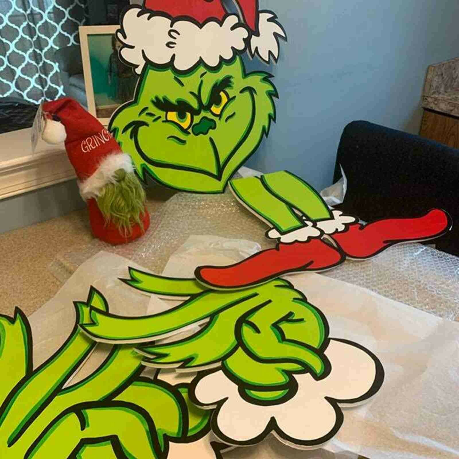 Grinch Christmas Tree Decoration Christmas Hat Decoration Insert ...