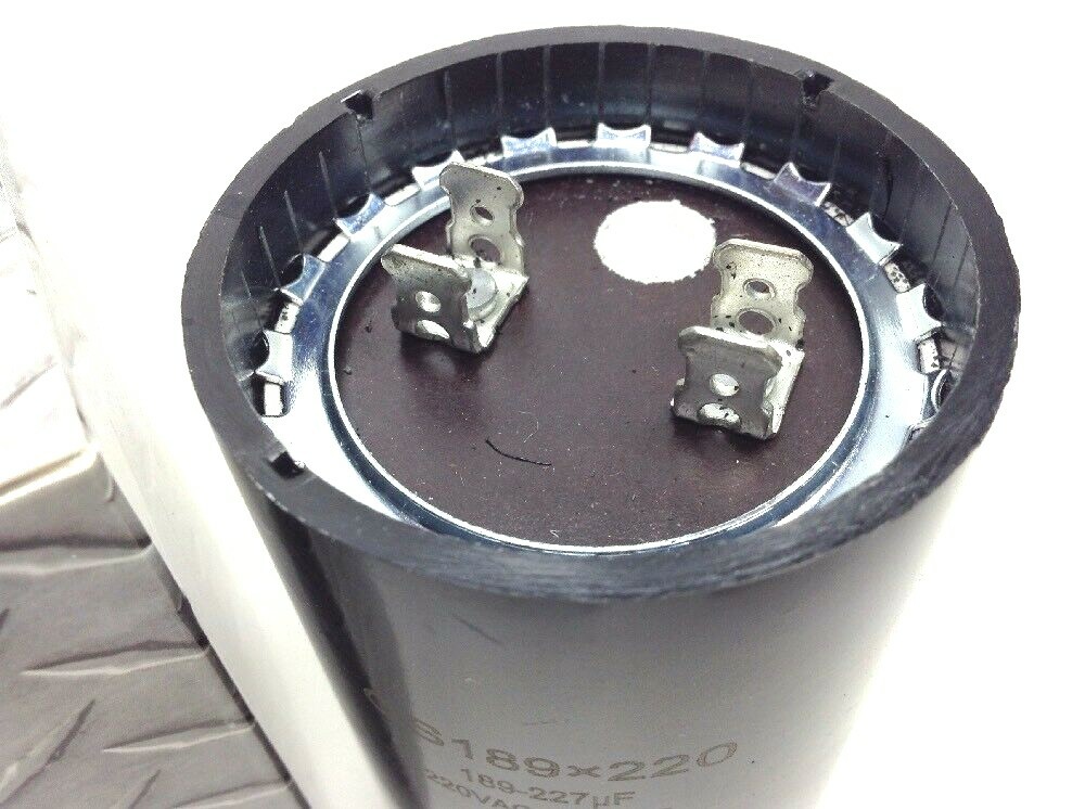NEW STARTING CAPACITOR 189-227 Uf MFD 220V Motor Compressor CS189X220 ...