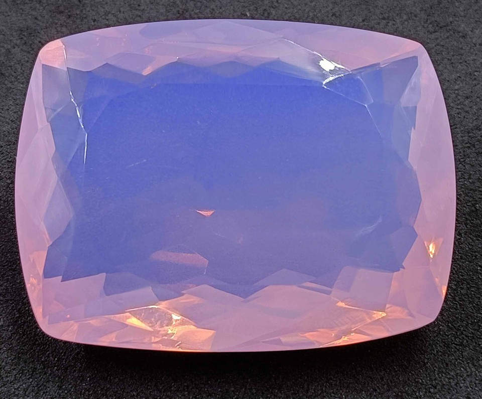 200 Ct Ethiopian Bi-Color Opal Transparent Cushion Cut Certified Loose ...
