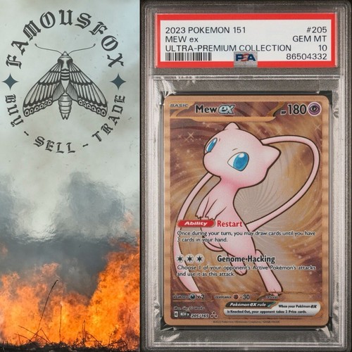 Pokemon 151 Ultra Premium Collection Mew ex Metal Card 205 PSA 10 Gem ...