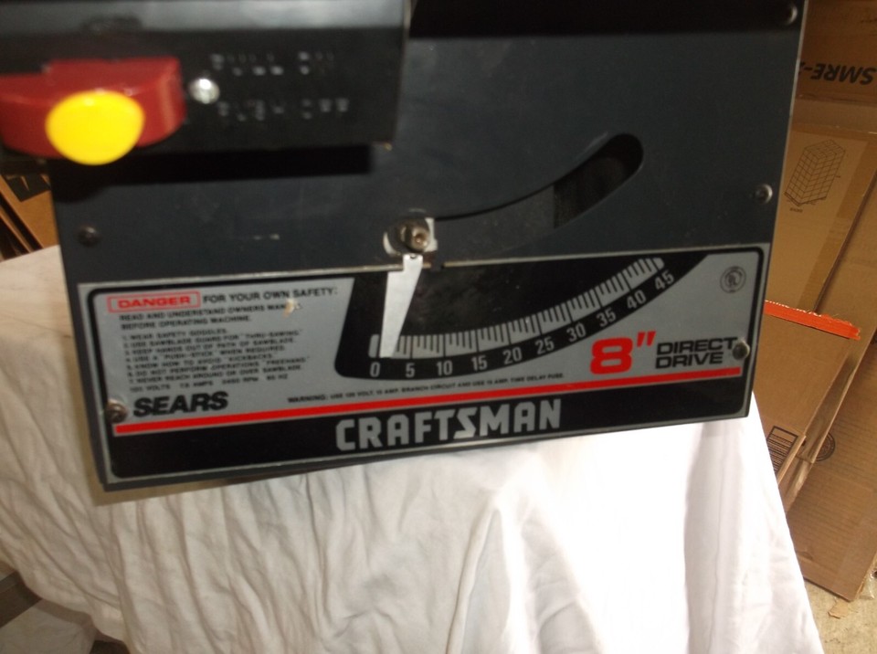 Craftsman 113.221610 Table Saw Cabinet, Motor, Switch | eBay