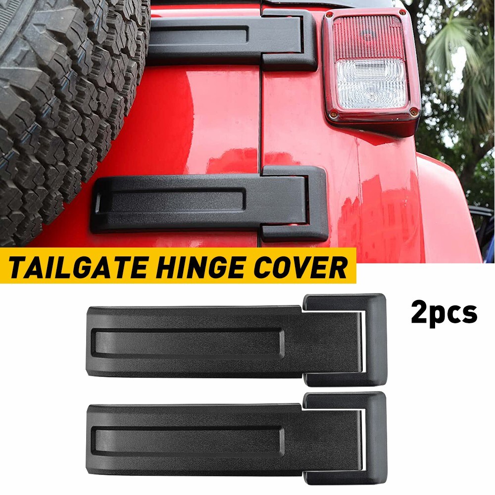 Fit For 2007-2018 Jeep Wrangler JK Tailgate Hinge Covers Trim | eBay