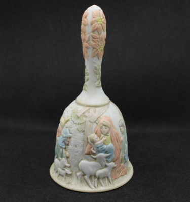 Vtg Lefton Porcelain Christmas Bell "O Come All Ye Faithful" 1982 ...