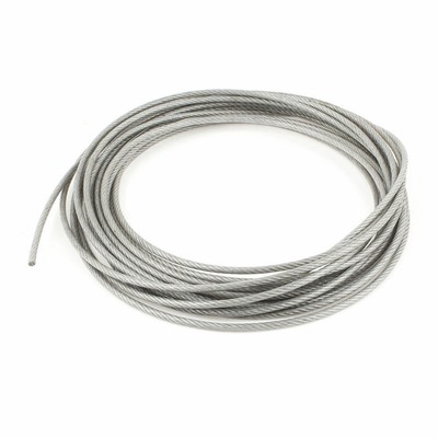 Vinyl Coated STAINLESS STEEL Cable,1/16 - 3/32, 7x7, 100 ft , Made in ...