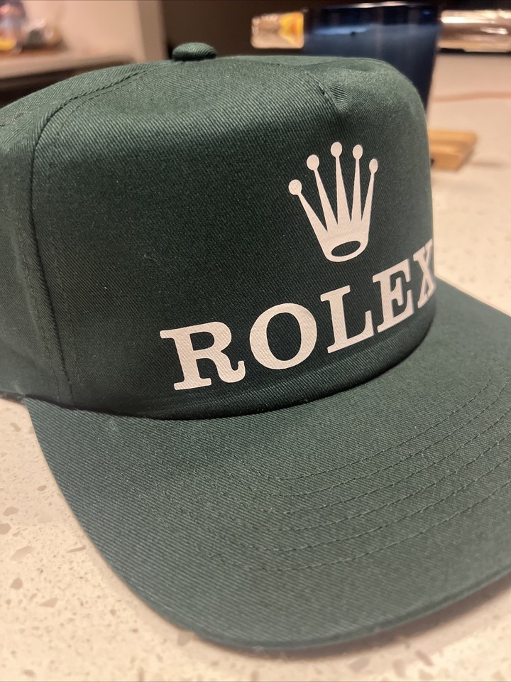 Rolex Green Snapback Hat with Crown Logo | eBay