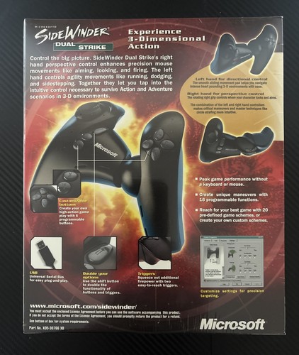 Microsoft SideWinder Dual Strike (C3200006) Gamepad for sale online | eBay